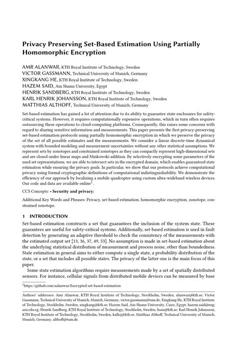 pdf privacy preserving set based estimation using partially homomorphic encryption