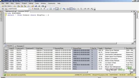Sql Server 2008 37 Logical Operators Youtube