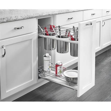 Rev A Shelf 5322UT BCSC 6 GR 7 1 4 Inch Width 2 Tier Wire Utensil