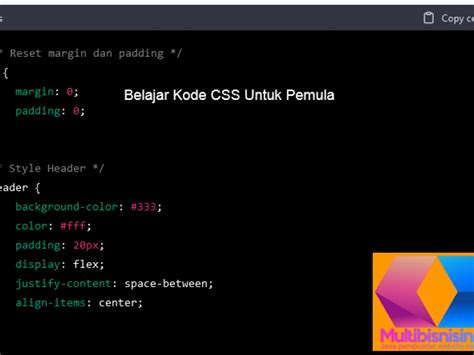 belajar kode css website dari dasar untuk pemula sampai bisa mendesain website sendiri
