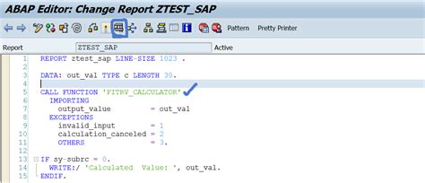 techsap calling calculator in abap program