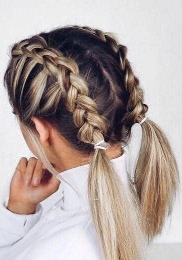 37 Double Dutch Braids For Short Hair That Will Brighten Up Your Look In 2021 Short Hair Models