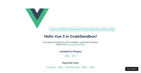 Vite Svelte Comps Examples CodeSandbox