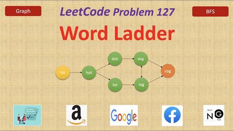 word ladder word ladder leetcode 127 bfs youtube
