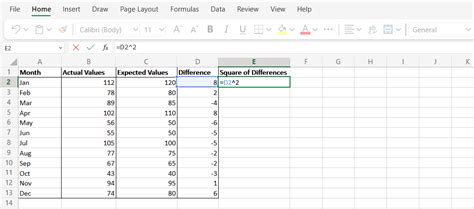 how to calculate mean squared error mse in microsoft excel