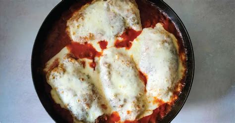 Chicken Parmesan In Cast Iron Skillet The Kitchen And A Latte