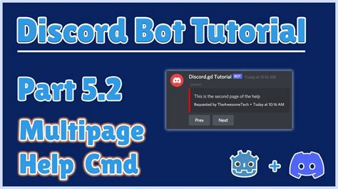 5 2 Multipage Help Command Make A Discord Tutorial Godot YouTube