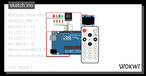 test ir remote [2] wokwi esp32 stm32 arduino simulator