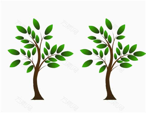 绿色卡通可爱树苗树木植树节元素png元素素材图片下载 万素网