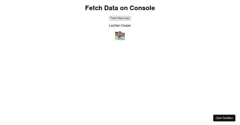 fetch data by axios codesandbox