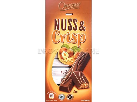Choceur Nuss And Crisp Mliečne čoko Tyčinky 11 Ks 200 G Drogériafranesk