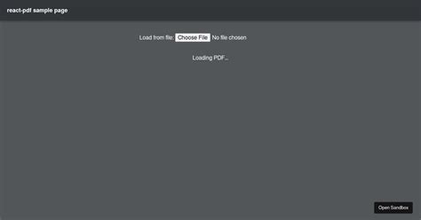 React Pdf Codesandbox