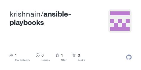 GitHub Krishnain Ansible Playbooks