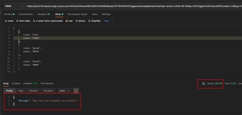 Validate JSON Schema For Request Trigger In A Flow And Send