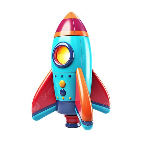 Rocket Aerospace Blue Cartoon Three Dimensional Rocket Clipart Cartoon Clipart Rocket Png