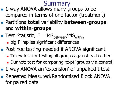 comparing multiple groups analysis of variance anova 1 way ppt download