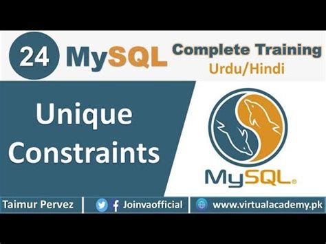 Learn Unique Constraints How To Use Unique Constraints In MySQL 24