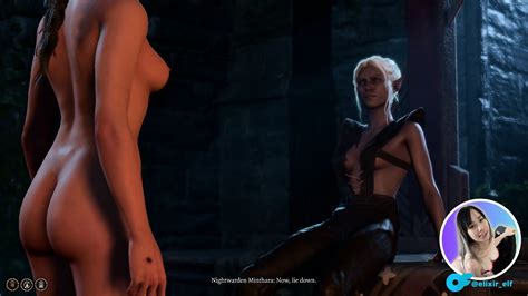 Baldurs Gate 3 Shadowheart Is A Bad Girl And Gets Her Pussy Licked By Dommy Mommy Drow
