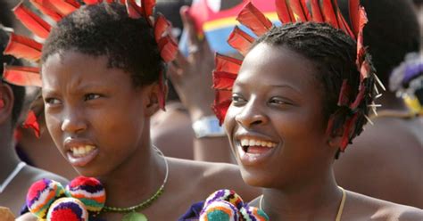 Topless Virgins Vie For Swazilands King