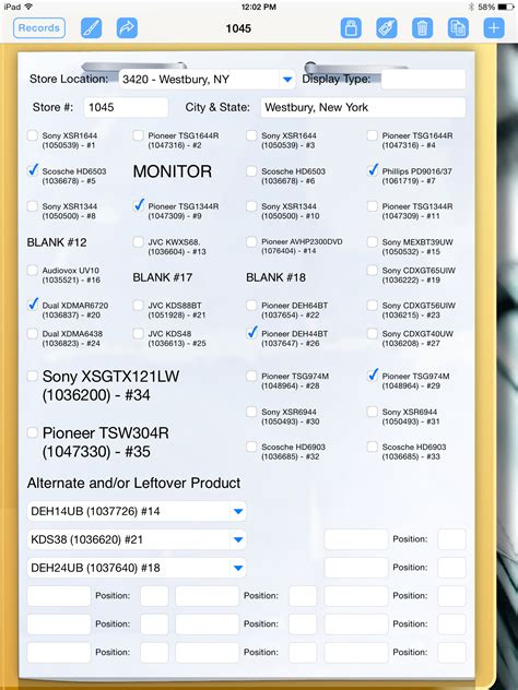creating a form with multiple checkboxes form connections