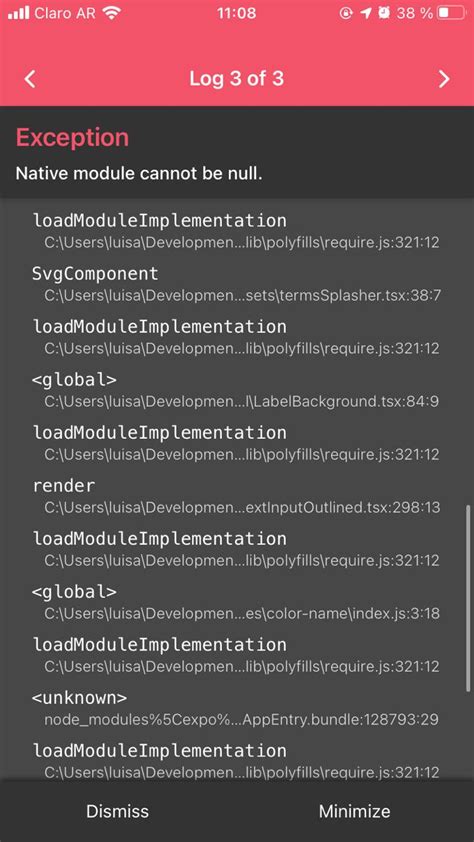 Javascript Invariant Violation Native Module Cannot Be Null Error