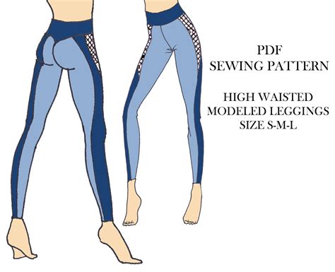 High Waisted Leggings Sewing Pattern For Womenyogaworkshop Etsy
