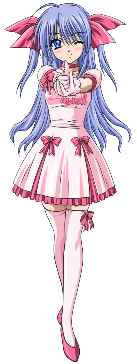 The Big Imageboard Tbib 1girl Artist Request Blue Eyes Blue Hair Blush Choker Dress Finger
