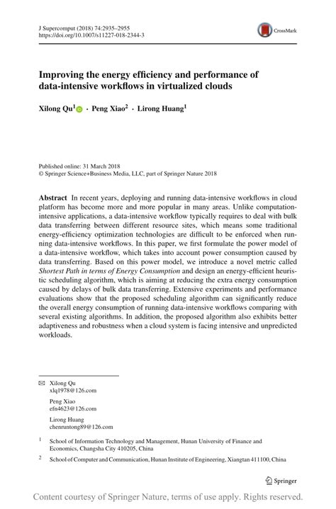 improving the energy efficiency and performance of data intensive workflows in virtualized