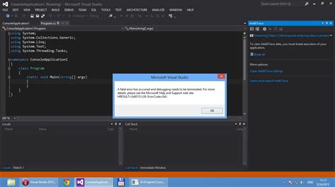 Debugging Visual Studio 2012 Fatal Error 0x80131c39 Stack Overflow