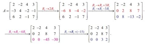 elementary transformations of a matrix solved example problems with answers solution