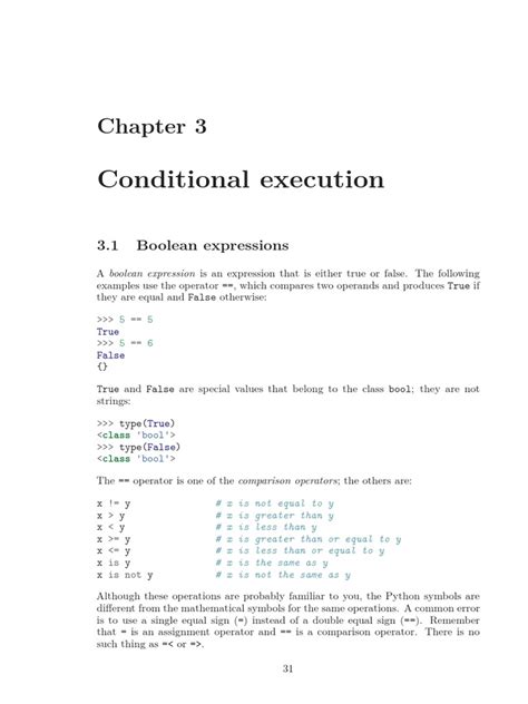 conditional execution 3 1 boolean expressions pdf boolean data type computer programming