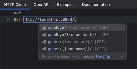 Manage Endpoints PyCharm Documentation