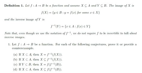 solved definition 1 let f a→b be a function and assume x⊆a