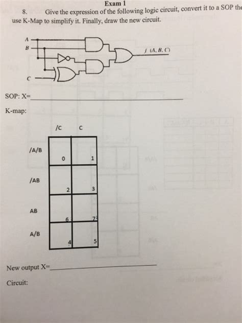 solved give the expression of the following logic circuit