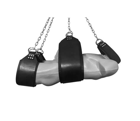 Genuine Bdsm Black Leather Straps Sex Sling Sex Sling Bondage Bdsm Adult Couple Sex Swing Sex