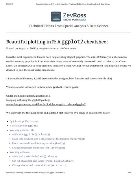 PDF Beautiful Plotting In R A Ggplot2 Cheatsheet 2019 09 16 2 19