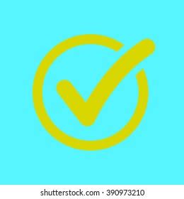 Check List Button Icon Check Mark Stock Vector Royalty Free 390973210