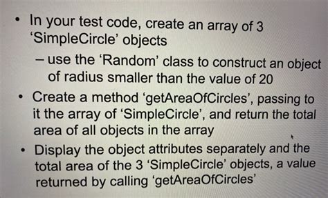solved create a simplecircle class as your library code