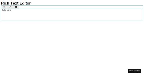 react rich text editor codesandbox