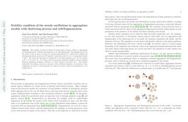 Stability Condition Of The Steady Oscillations In Aggregation Models