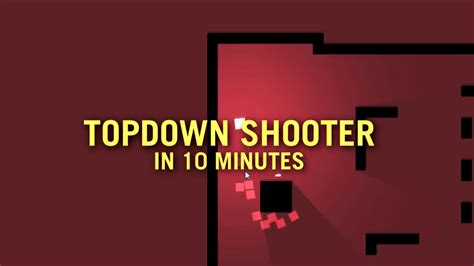 make a 2d top down shooter in just 10 minutes godot game engine youtube