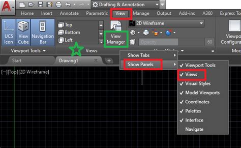 solved autocad 2018 views tab autodesk community
