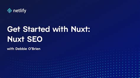 Get Started With Nuxt Nuxt SEO YouTube