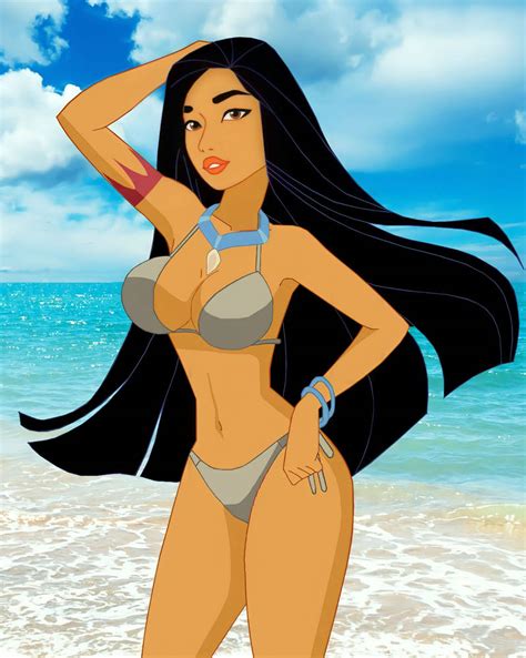 Pocahontas In A Bikini By Carlshocker On Deviantart