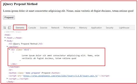 JQuery Append And Prepend Elements Dot Net Tutorials
