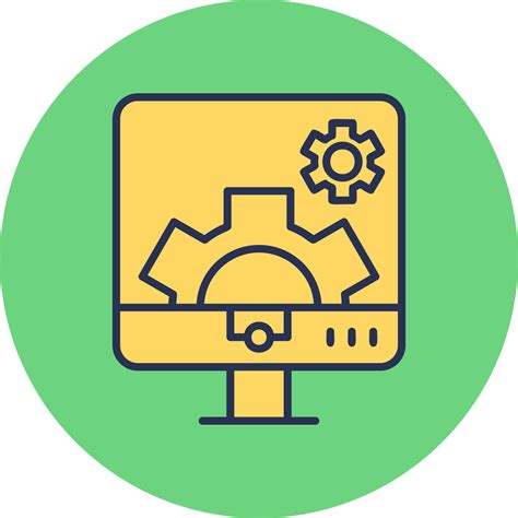 Computer Settings Vector Icon 20517583 Vector Art At Vecteezy