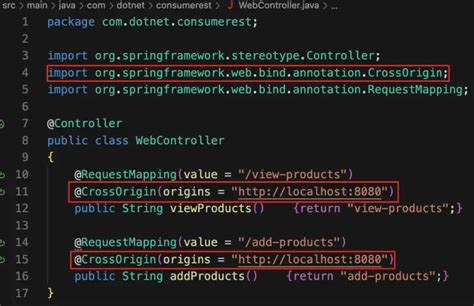spring boot cors support dot net tutorials