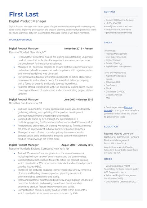 2024 Resume Template Examples Short Ileane Caresse