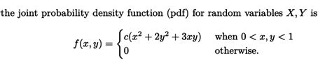 solved for the random variables x y find p y