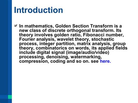 image compression comparison using golden section transform haar wavelet transform and